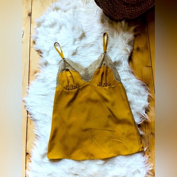 Rodarte for Target | Tops | Like New Rodarte Silky Lace Mustard Cami Sz ...